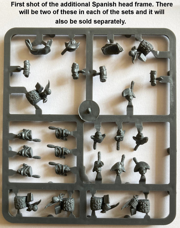 Perry Miniatures Spanish Heads SINGLE SPRUE Napoleonic 1808-11 ...