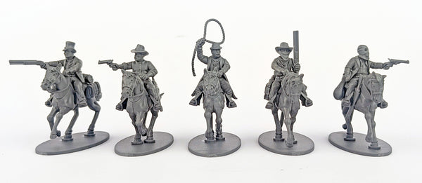 Dead Man's Hand Mounted Gunfighters - Wargames Emporium