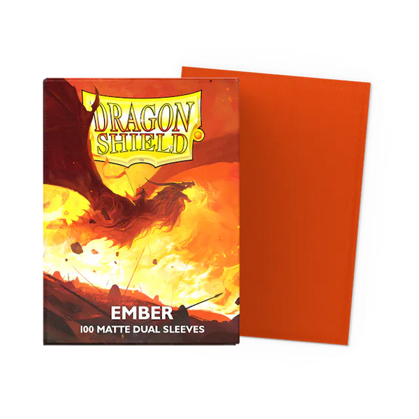 Dragon Shield - Ember 100 Matte Dual Sleeves - Wargames Emporium