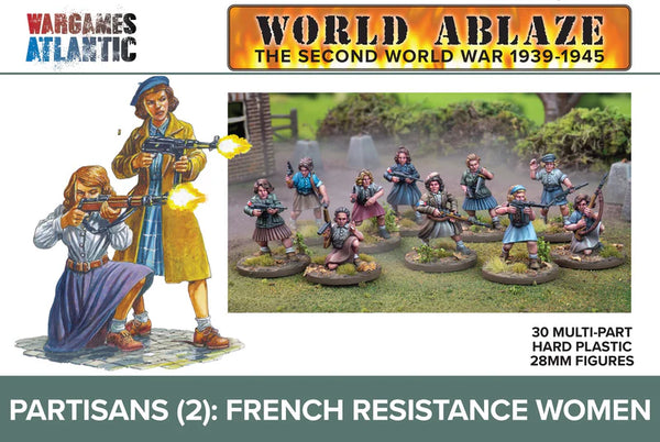 Wargames Atlantic Partisans Women (2) French Resistance - Wargames Emporium