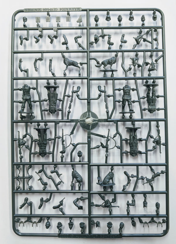 Wargames Atlantic German Sentries single sprue - Wargames Emporium