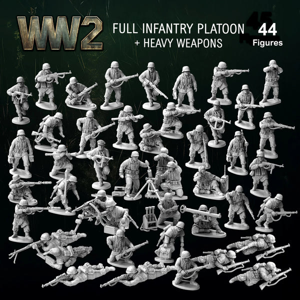 VW2001 - Victrix German Infantry & Heavy Weapons WWII 28mm - Wargames ...