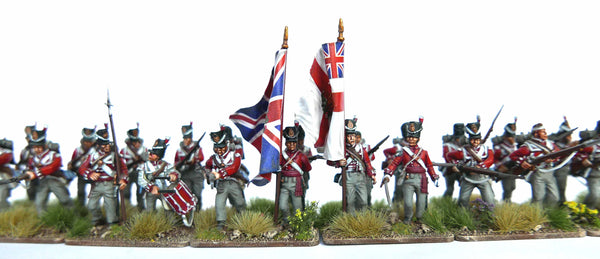 VX0001 - Waterloo British Infantry Centre Companies - Wargames Emporium