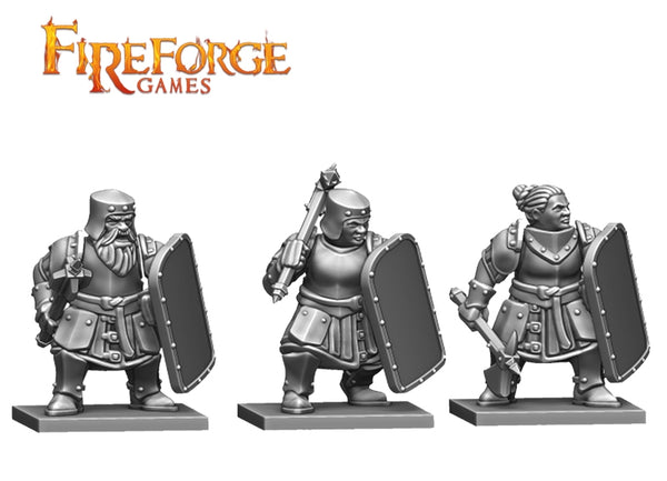 Forgotten World Stone Realm Dwarf Hammerers (FWSR02-BS) - Wargames Emporium