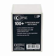 Ultra PRO: Eclipse - 2-Piece Deck Box - Arctic White - Wargames Emporium