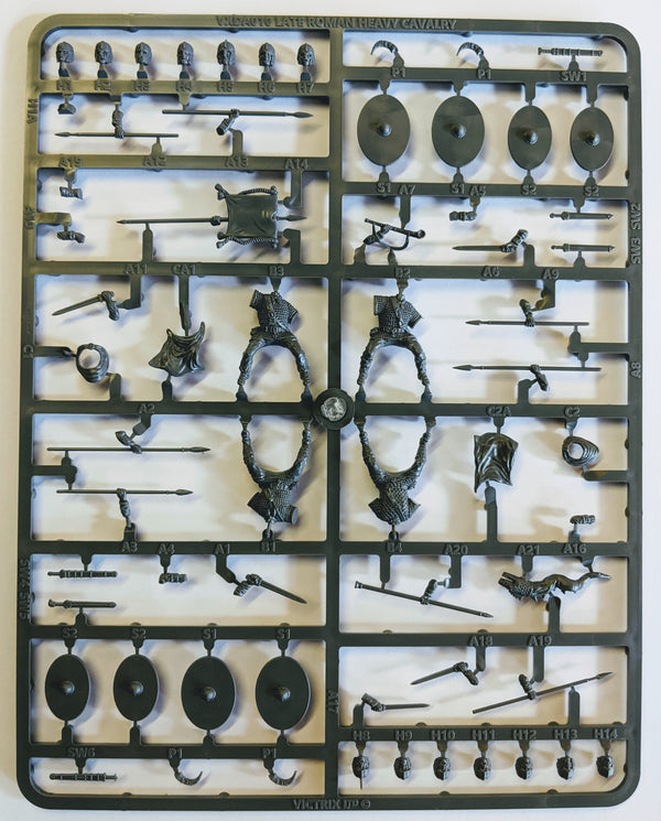 Victrix VXDA010 - Late Roman Armoured Cavalry sprue - Wargames Emporium