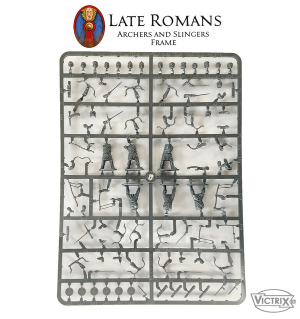 Victrix VXD007 - Late Roman Archers and Slingers sprue - Wargames Emporium