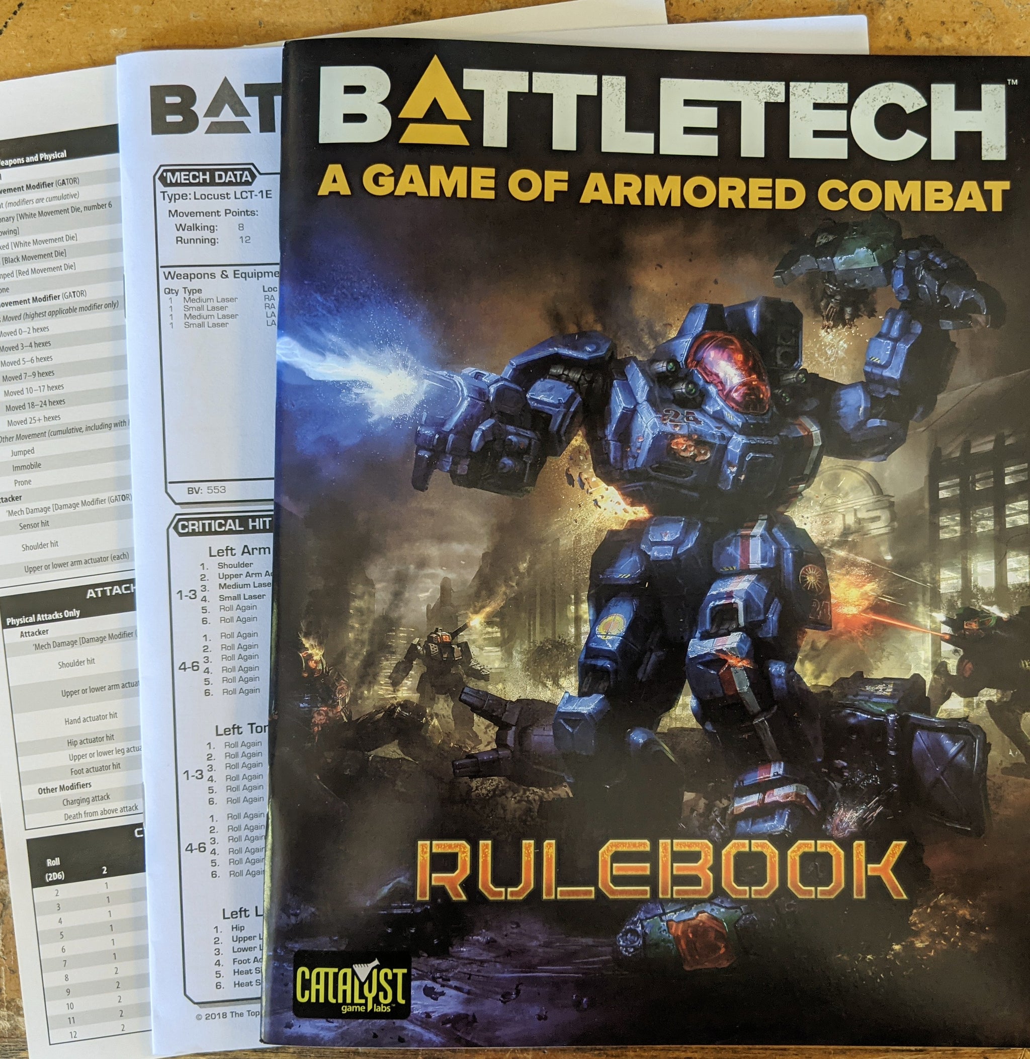Battletech: A Game of Armoured Combat: Rules and Record Sheets ...