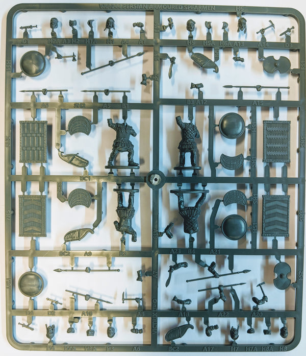 Victrix VXA044 - Persian Armoured Spearman sprue - Wargames Emporium