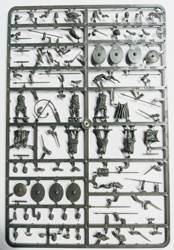 Victrix VXDA008 - Late Roman Unarmoured Infantry command sprue ...